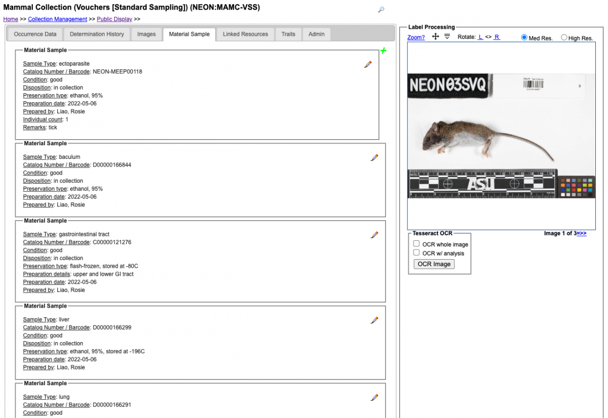 Extended Specimens – Symbiota